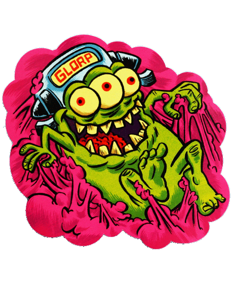 1990’s Gum Stuck GLORP Sticker - Glorp Gum